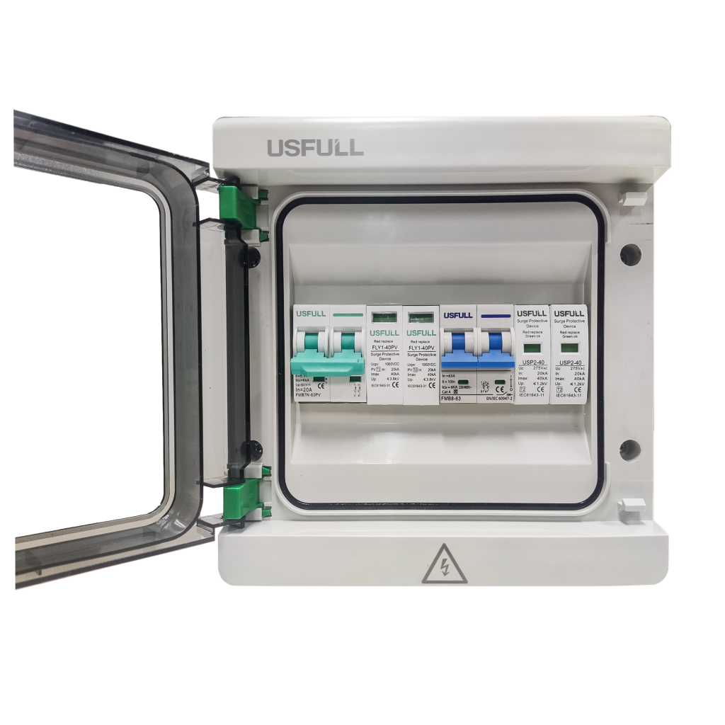 DC-AC-SPD Combiner Box 8 Way - solar.maxtecsolutions